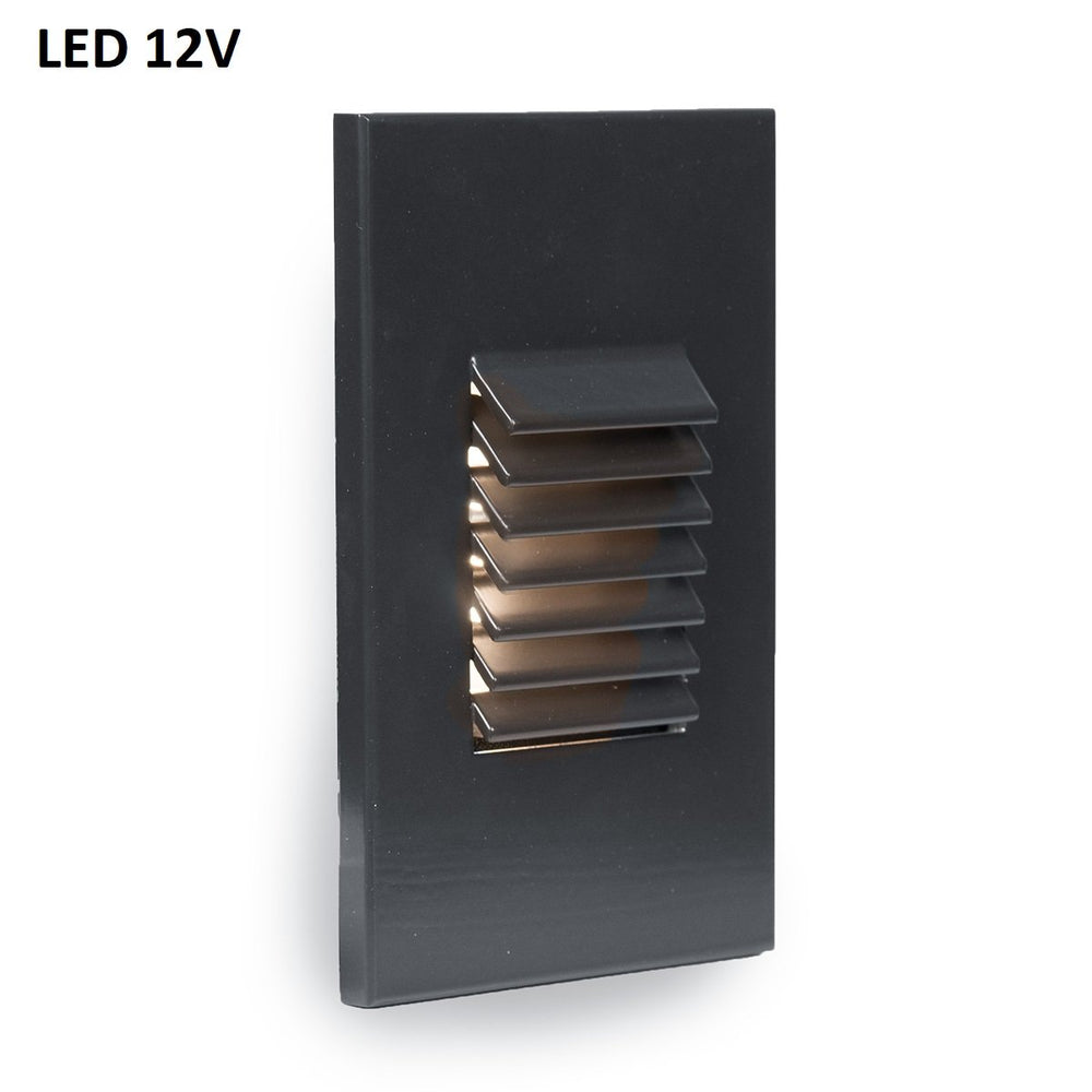 WAC Lighting Low Voltage 4061 Vertical Louvered Step and Wall Light ...