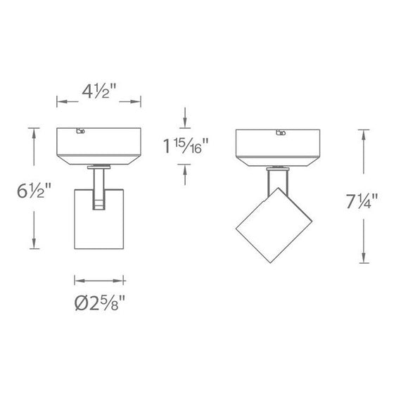 WAC Lighting Lucio 6010 Adjustable Spot Light - 2Modern