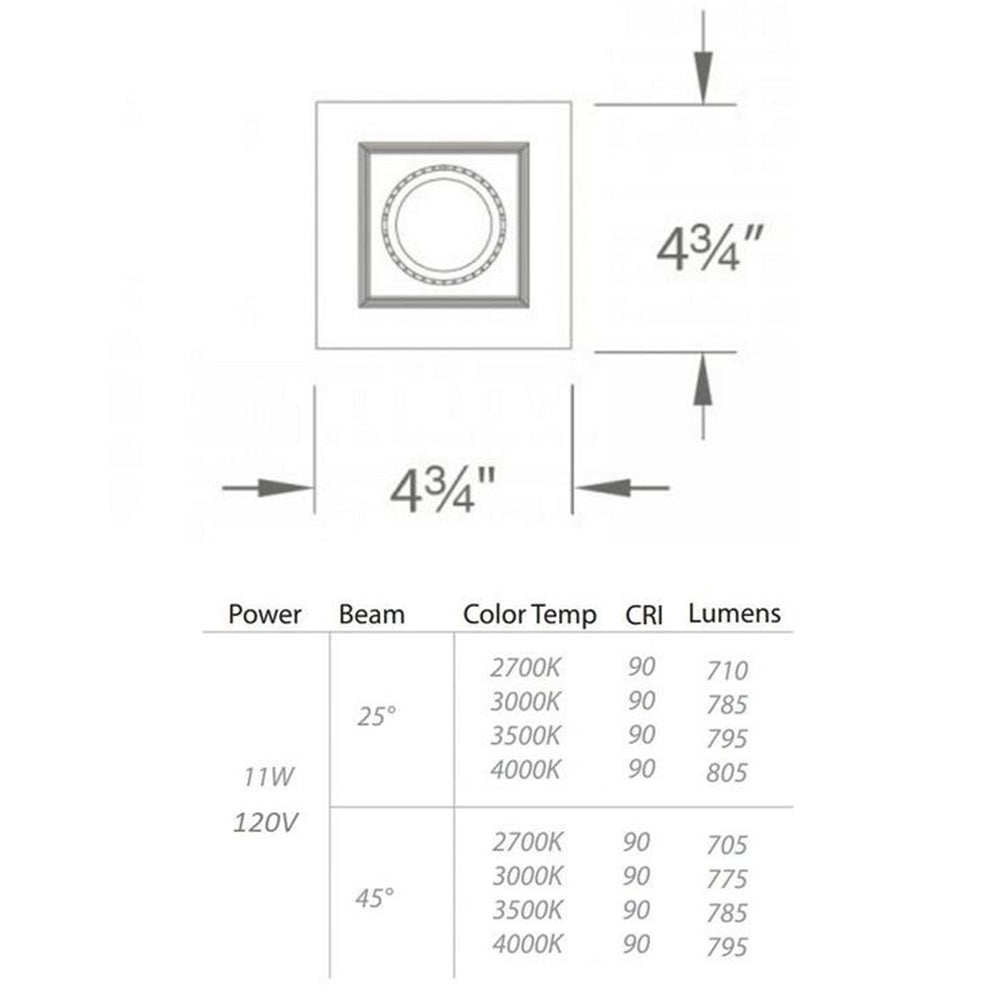 WAC Lighting Mini Multiple Spots One Light Recessed Trim and Housing ...