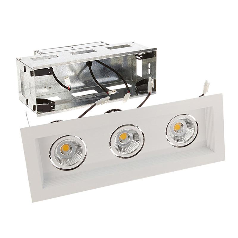WAC Lighting Mini Multiple Spots Three Light Recessed Trim and Housing ...