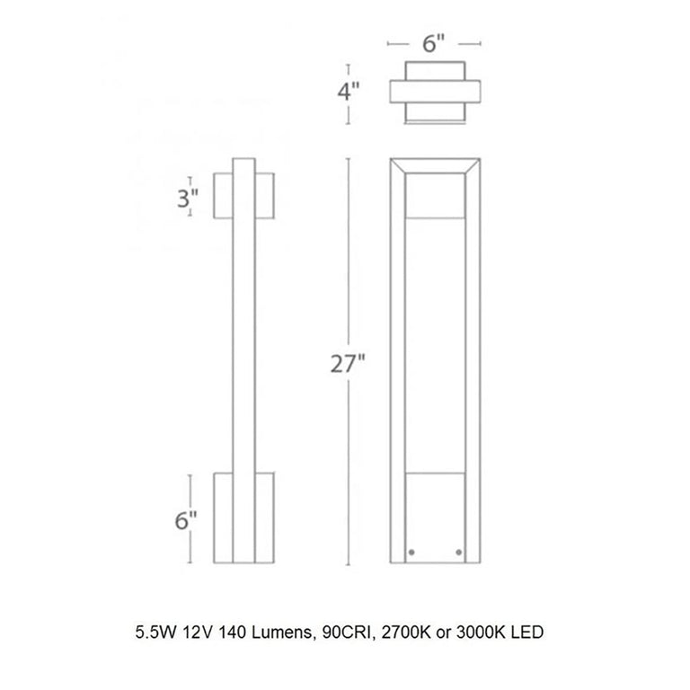 WAC Lighting 12V Park Bollard - 2Modern