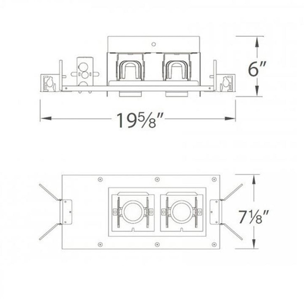 WAC Lighting Precision Multiple Spots Two Light Housing - 2Modern