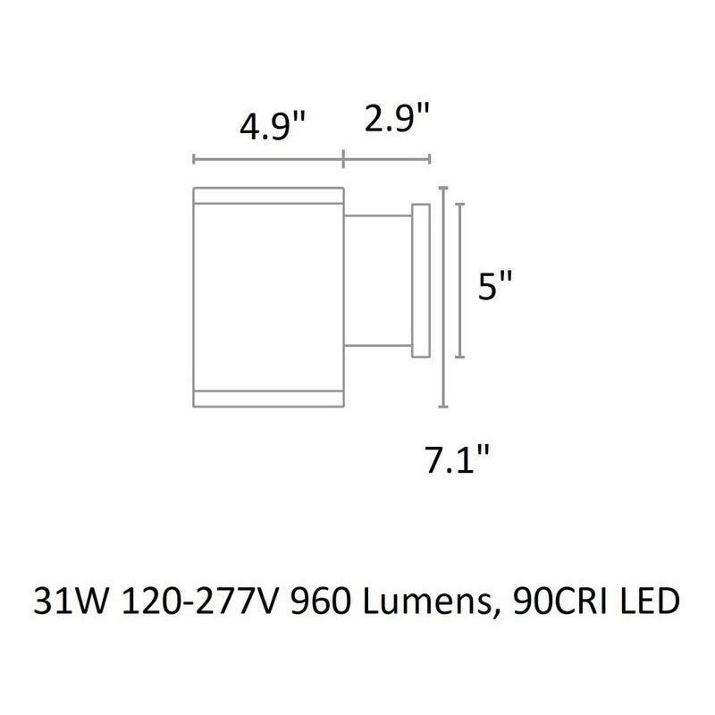 WAC Lighting Tube Architectural Wall Light - 2Modern